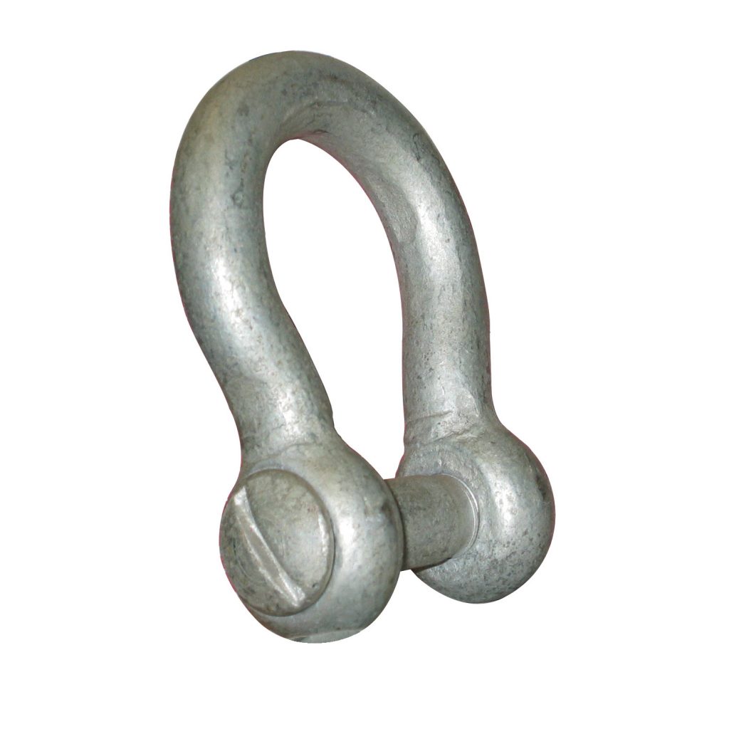 GALVANIZED SHACKLE OMEGA WITH SCREWDRIVER CUT – Grilli sas
